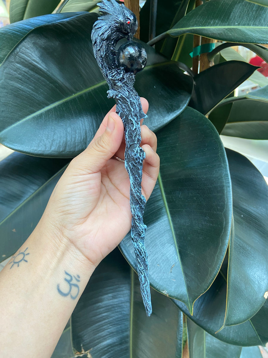Crow magic wand – Mystic Botanica